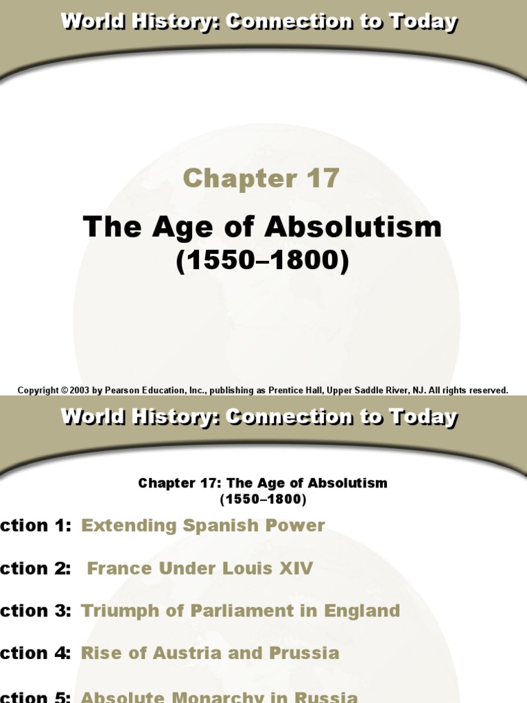 The Age of Absolutism | PDF | Monarchy | Parliament