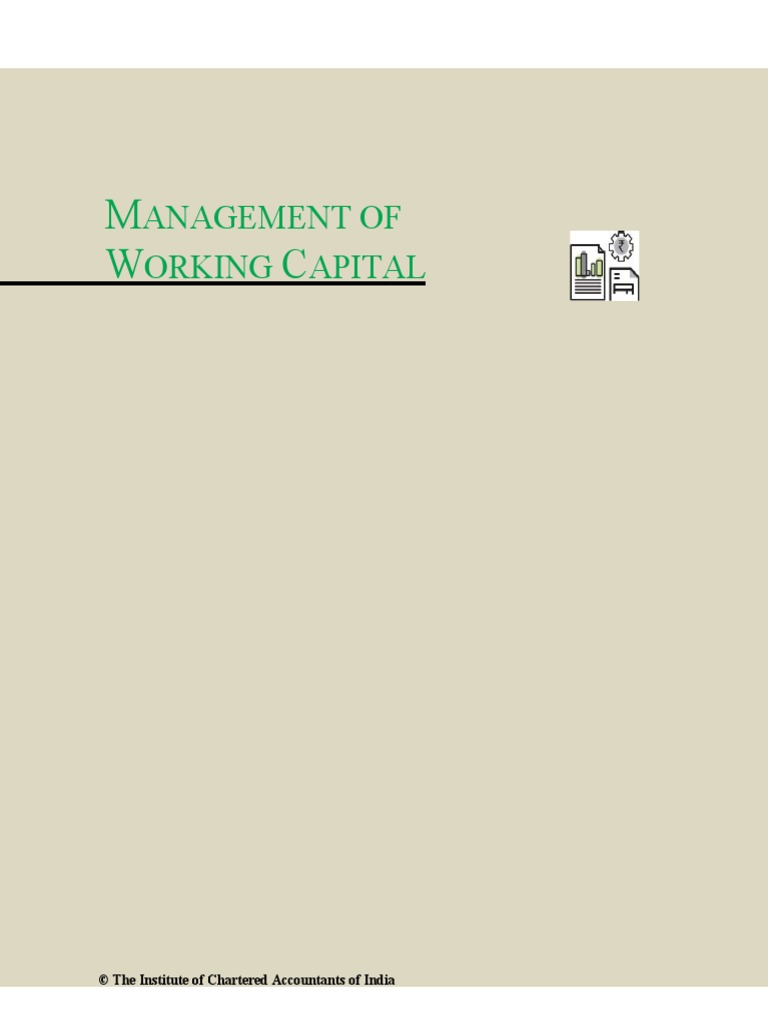 Introduction To Working Capital | PDF | Working Capital | Inventory