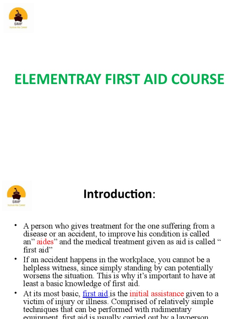 Firstaidppt 161124091907 | PDF | First Aid | Stroke