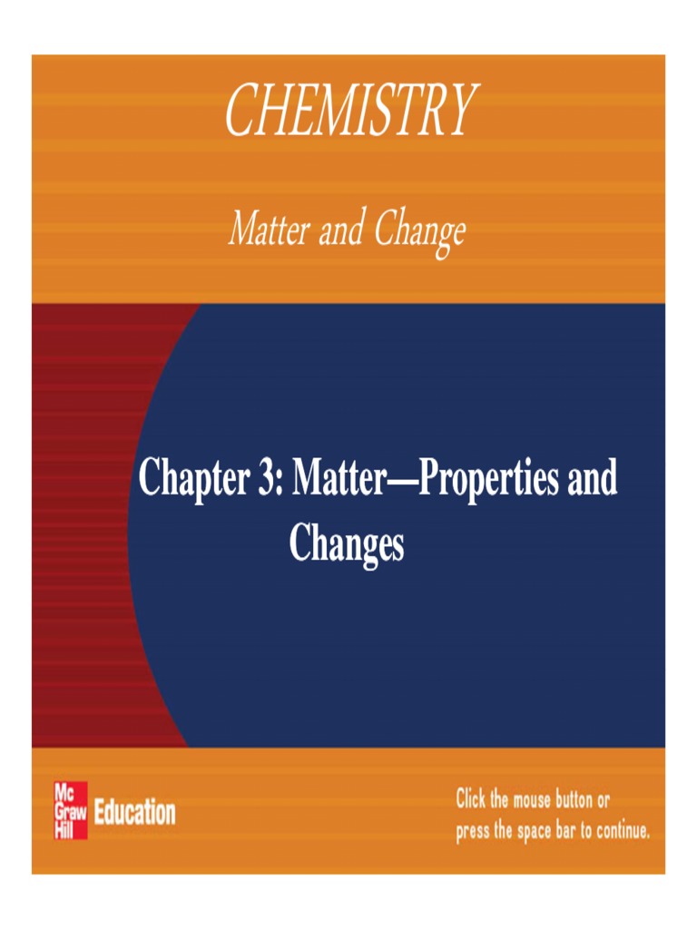 Chemistry: Matter and Change | PDF | Matter | Chemical Substances