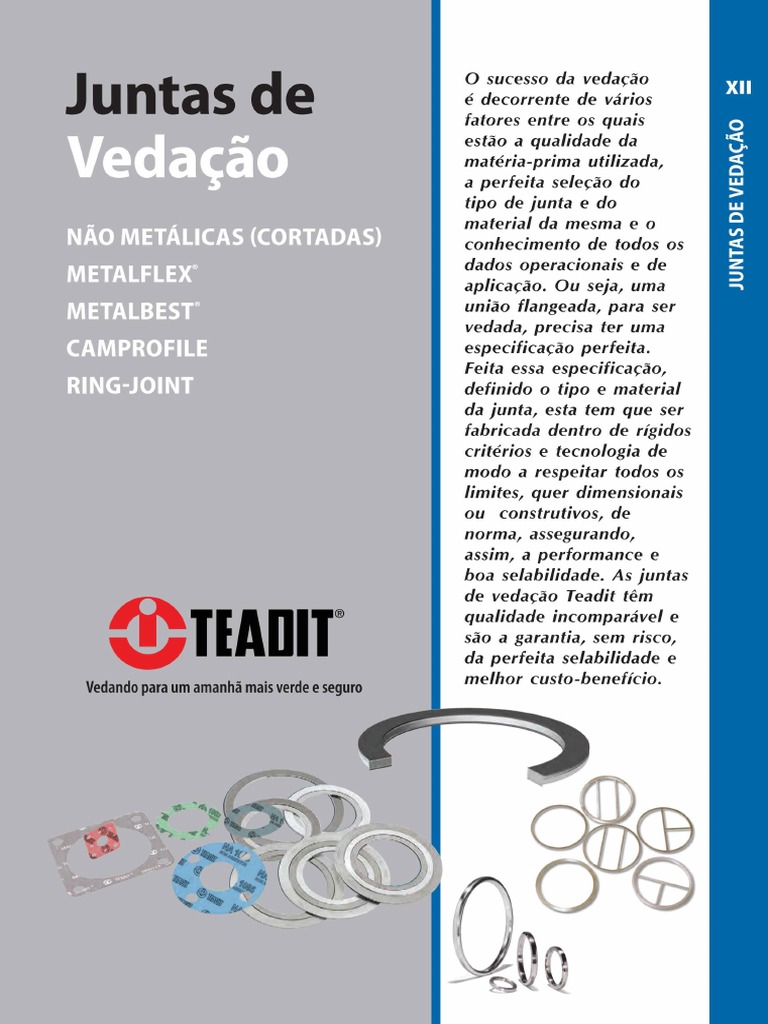 Juntas de Vedação TEADIT | PDF