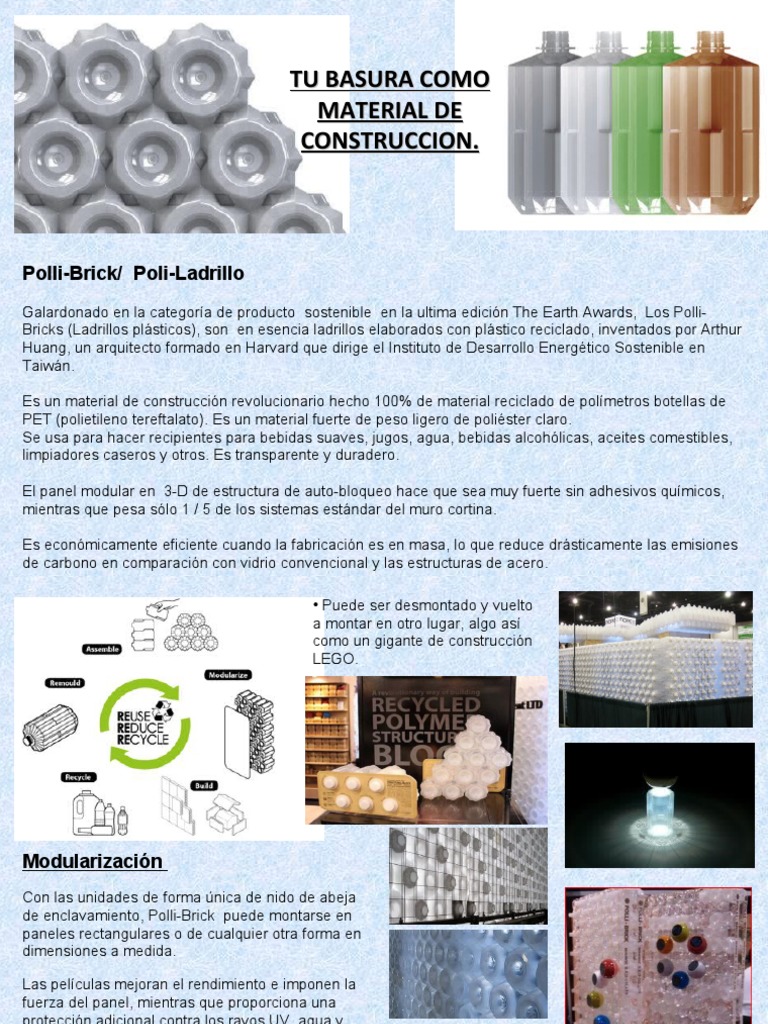 Polli Bricks | PDF | El plastico | Reciclaje