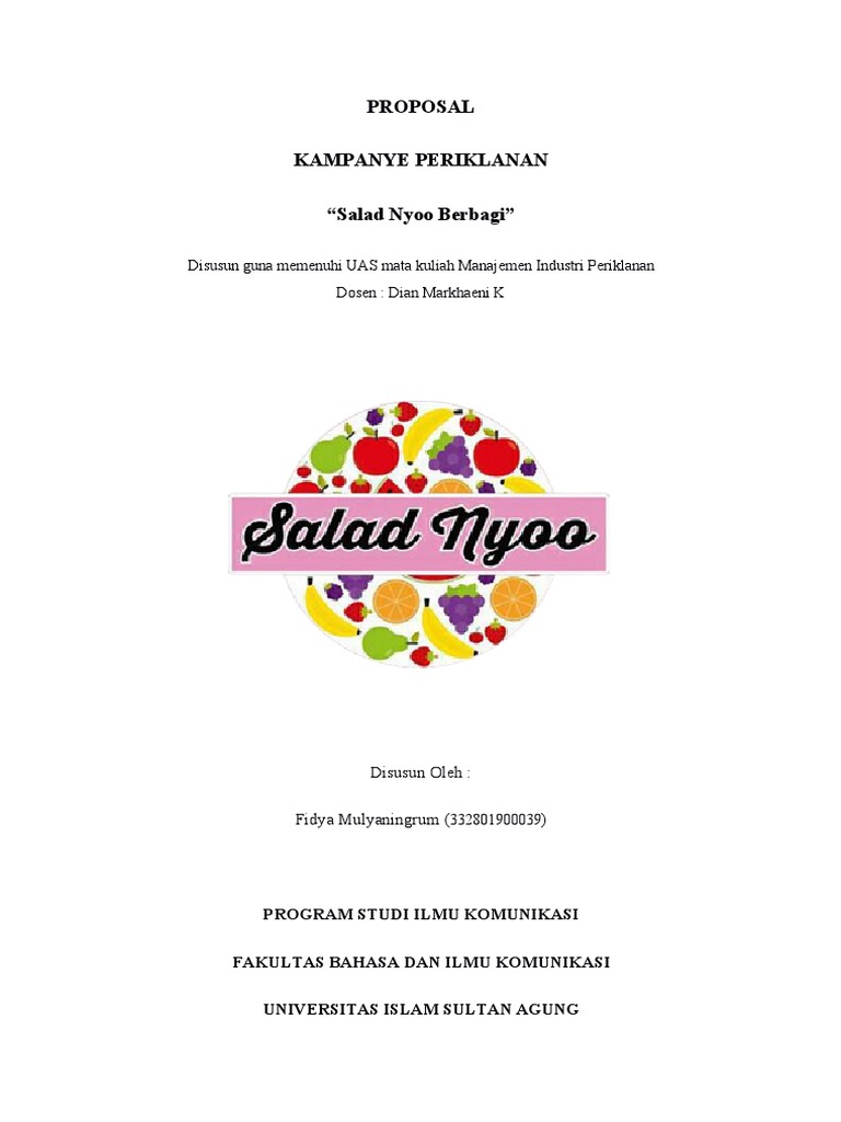 Proposal Kampanye Iklan | PDF