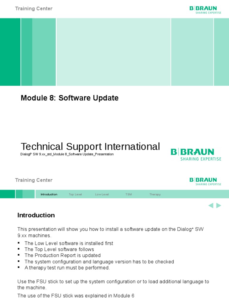 Technical Support International: Module 8: Software Update | PDF ...