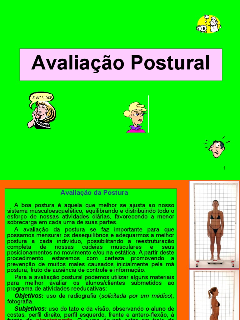 Avaliação Postural | PDF | Escoliose | Coluna vertebral