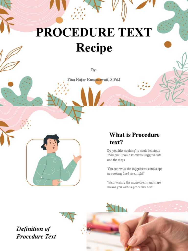 Procedure Text Recipe | PDF