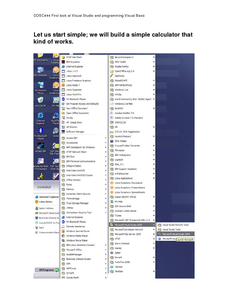 Calculator | PDF | Visual Basic .Net | Computer Programming