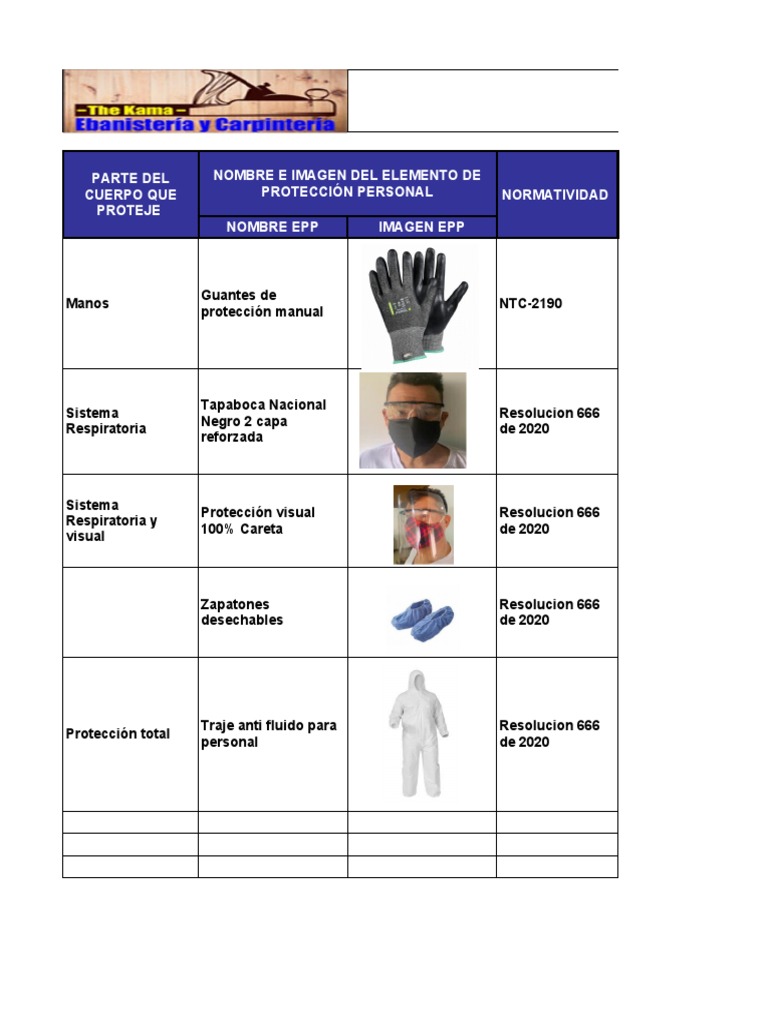 Formato Matriz EPP | PDF | Salud pública