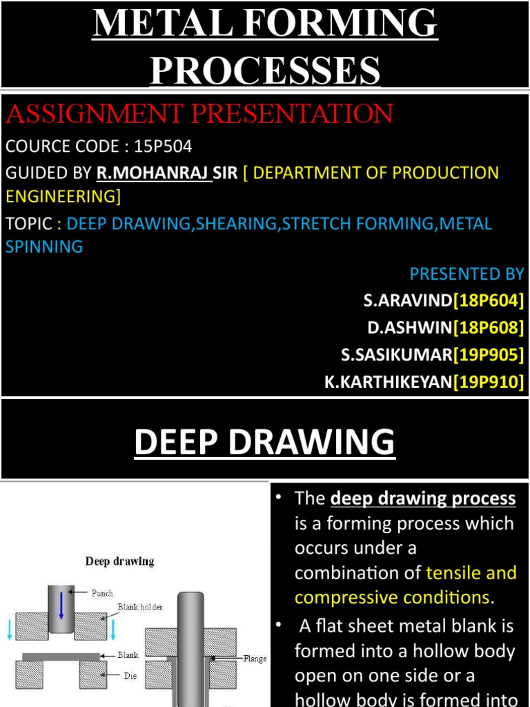 Deep Drawing | PDF | Sheet Metal | Crafts