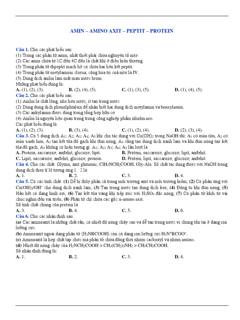 Amin Aminoaxit Peptit Protein Thionline - de PDF | PDF