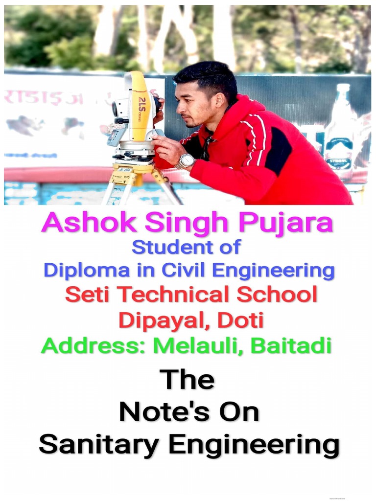 Sanitary Engineering Class Note With Syllabus | PDF