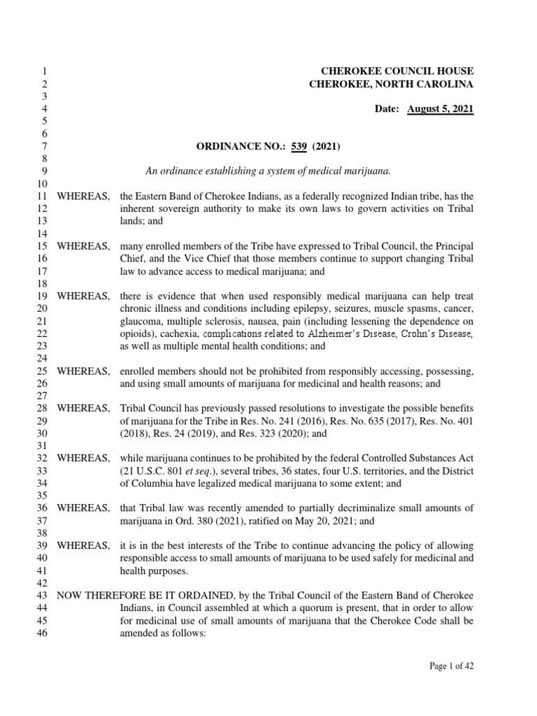 Ordinance - Medical Marijuana | PDF | Affidavit | Witness