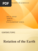 Earth's Rotation and Revolution (Grade 6) - Free Printable Tests and ...