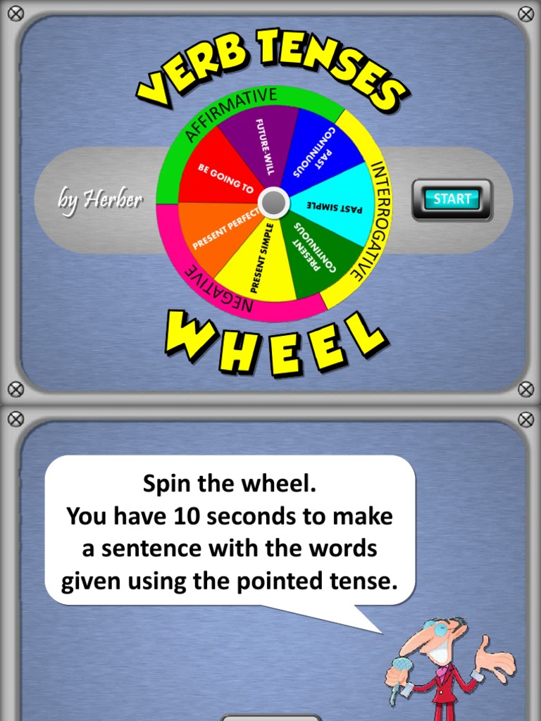 Verb Tenses Wheel Fun Activities Games | PDF | Linguistics | Human ...