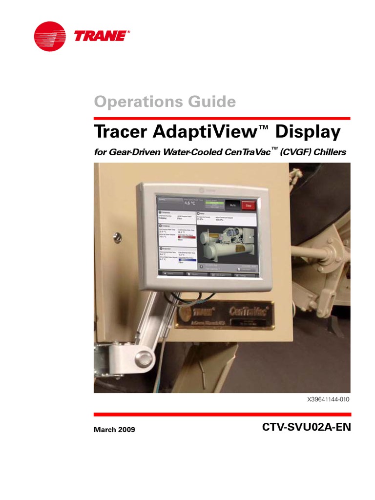 Tracer Adaptiview Display: Operations Guide | PDF | Touchscreen