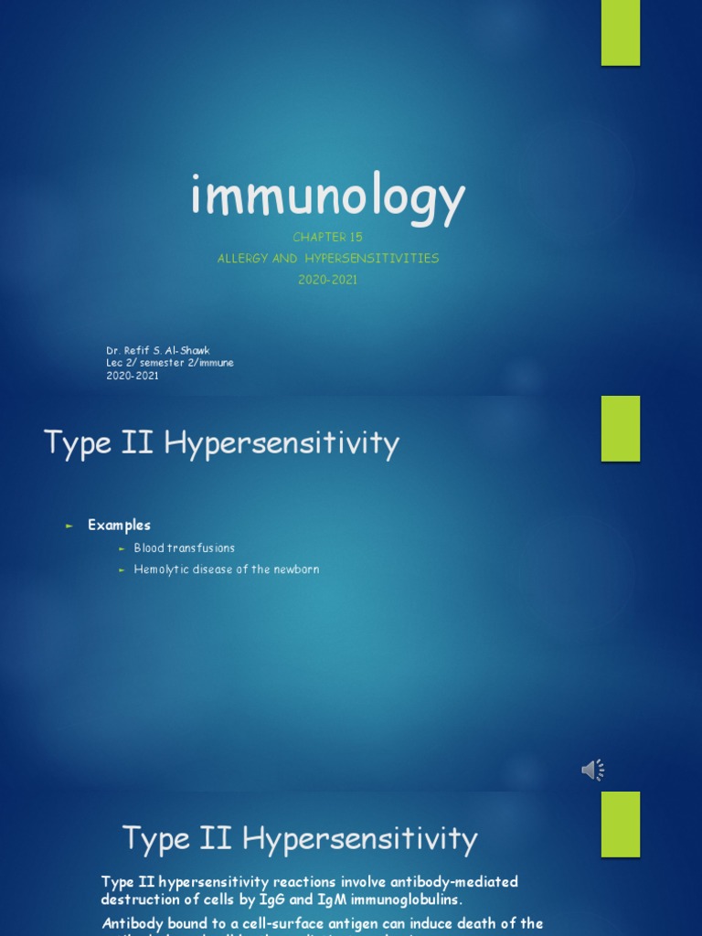 Type II & III Hypersensitivity Overview | PDF | Antibody | Inflammation