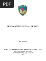 Pedoman Penulisan Tugas Akhir Mahasiswa Program Sarjana | PDF