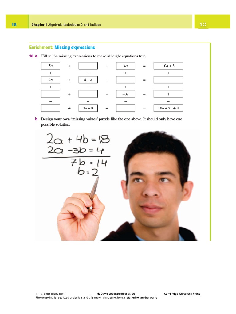 Maths Y8 5 | Download Free PDF | Algebra | Mathematical Concepts