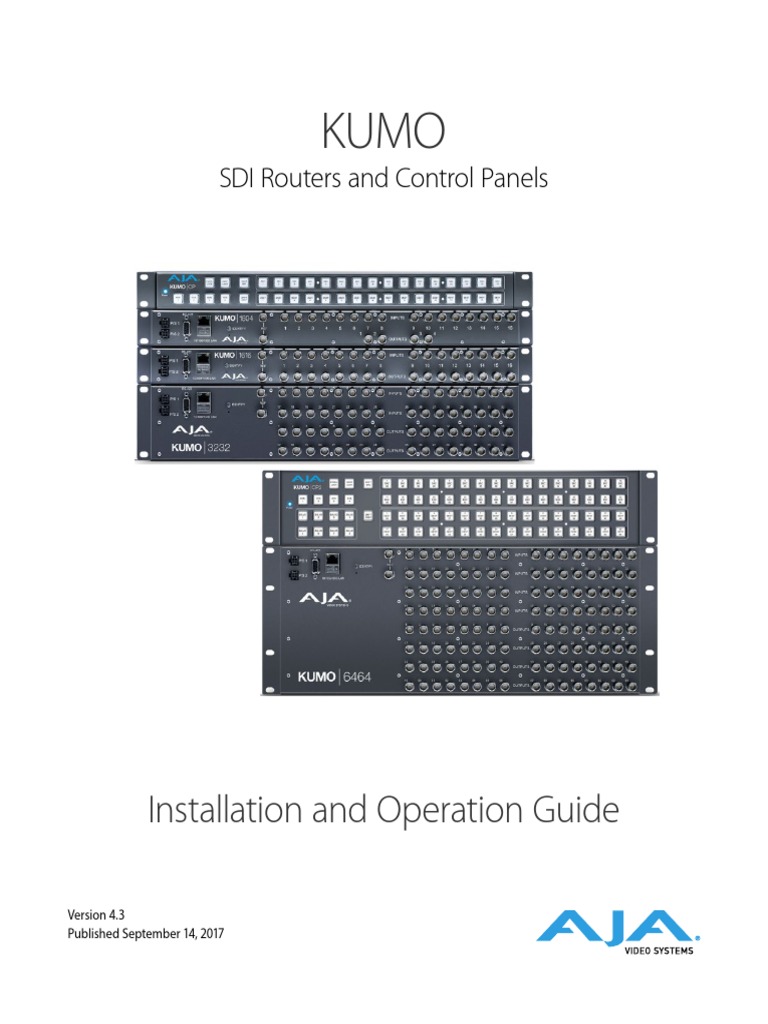 Installation and Operation Guide: SDI Routers and Control Panels | PDF ...