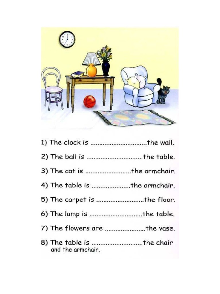 Prepositions of Place | PDF