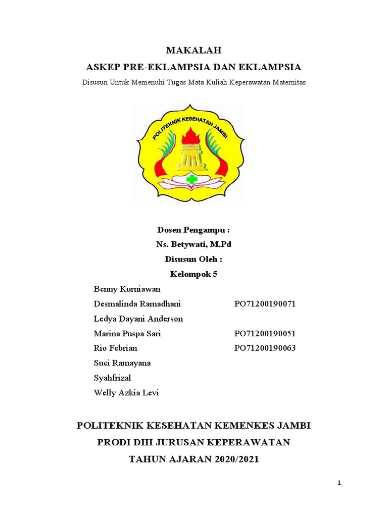 Asuhan Keperawatan Eklamsia dan Pre-Eklamsia | PDF
