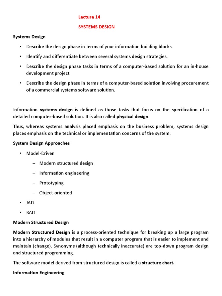 System Design | PDF | Software Prototyping | Software Development