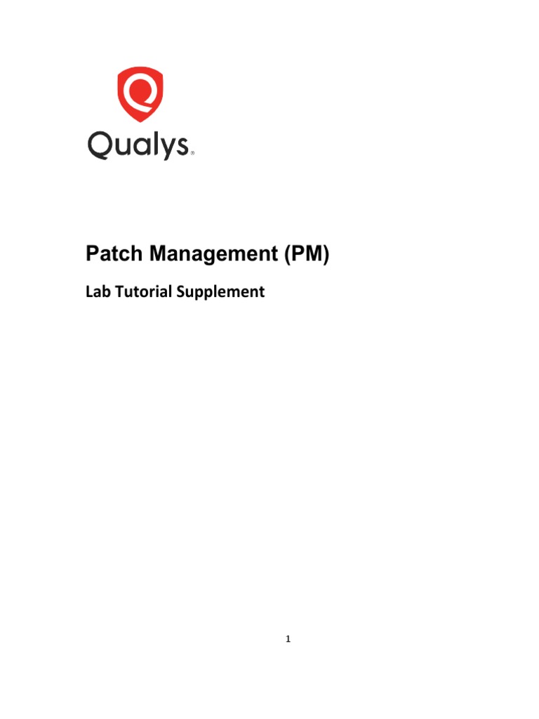 Patch Management Lab Tutorial Supplement | PDF | Vulnerability ...