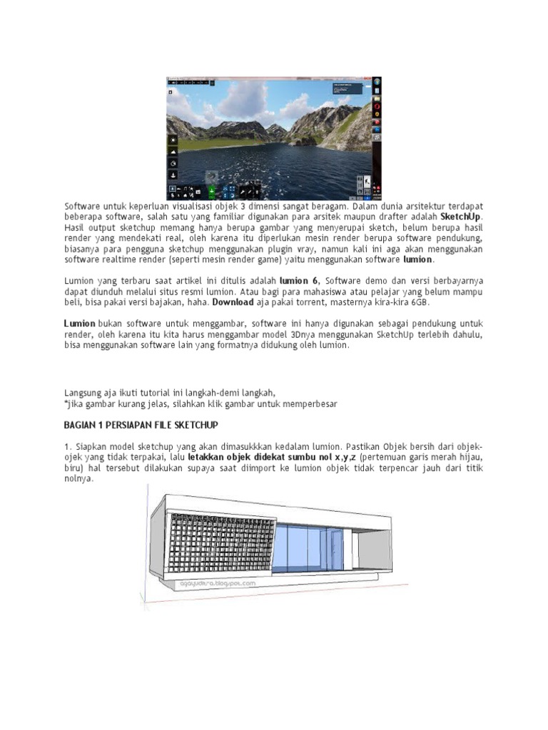 Tutorial Lumion | PDF | Komputer | Teknologi & Rekayasa