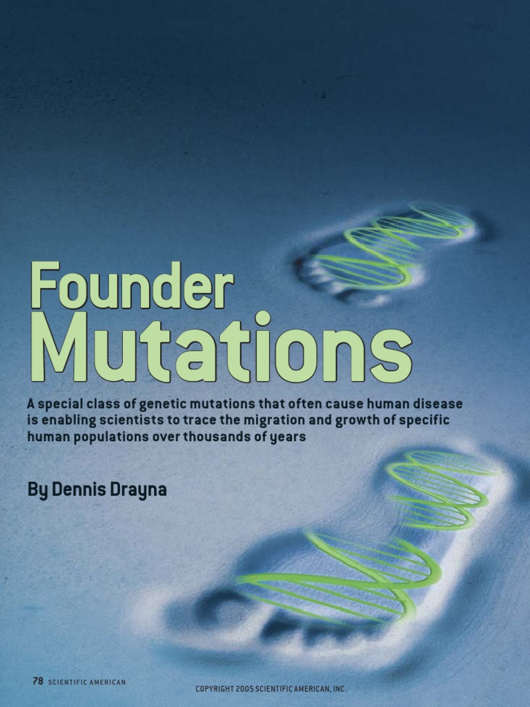 Founder Mutations (1) - Páginas-1-4 | PDF | Mutation | Genetics