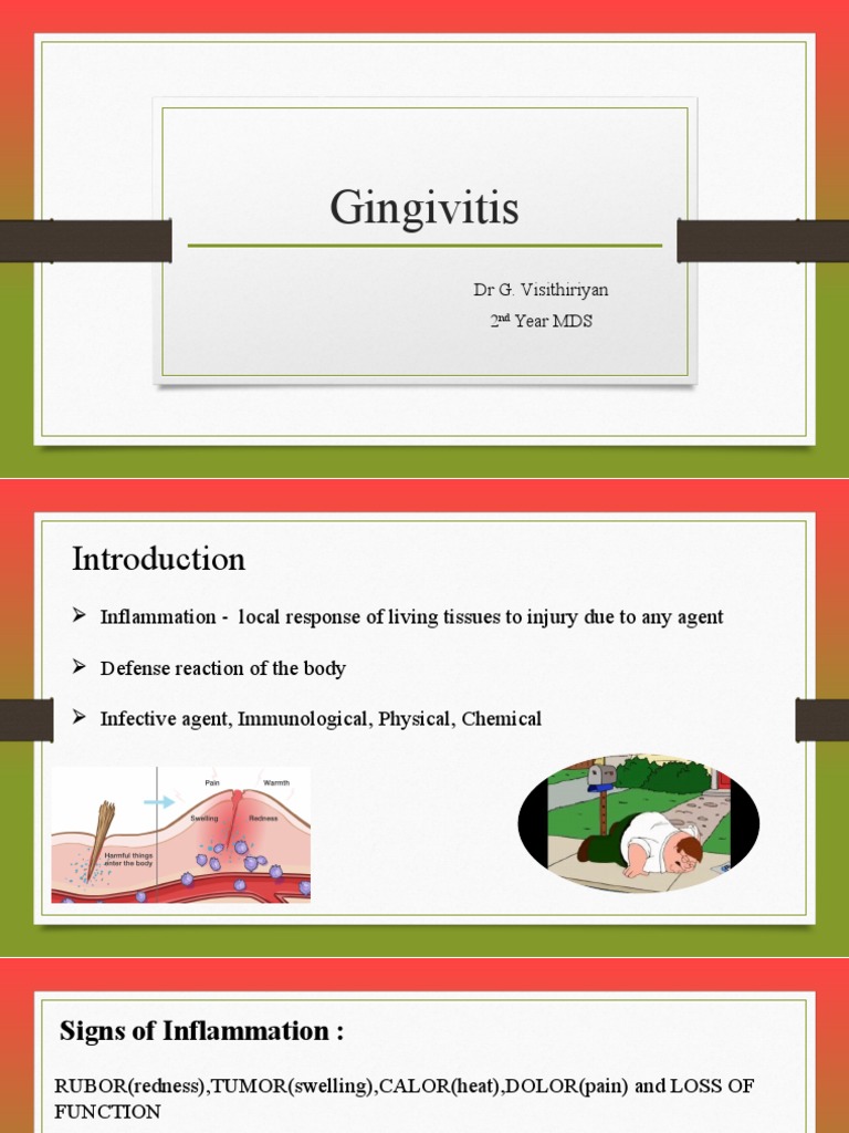 Stages of Gingival Inflammation | PDF | Inflammation | Medical Specialties