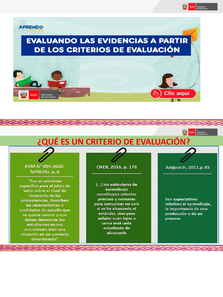Criterios de Evaluacion | PDF