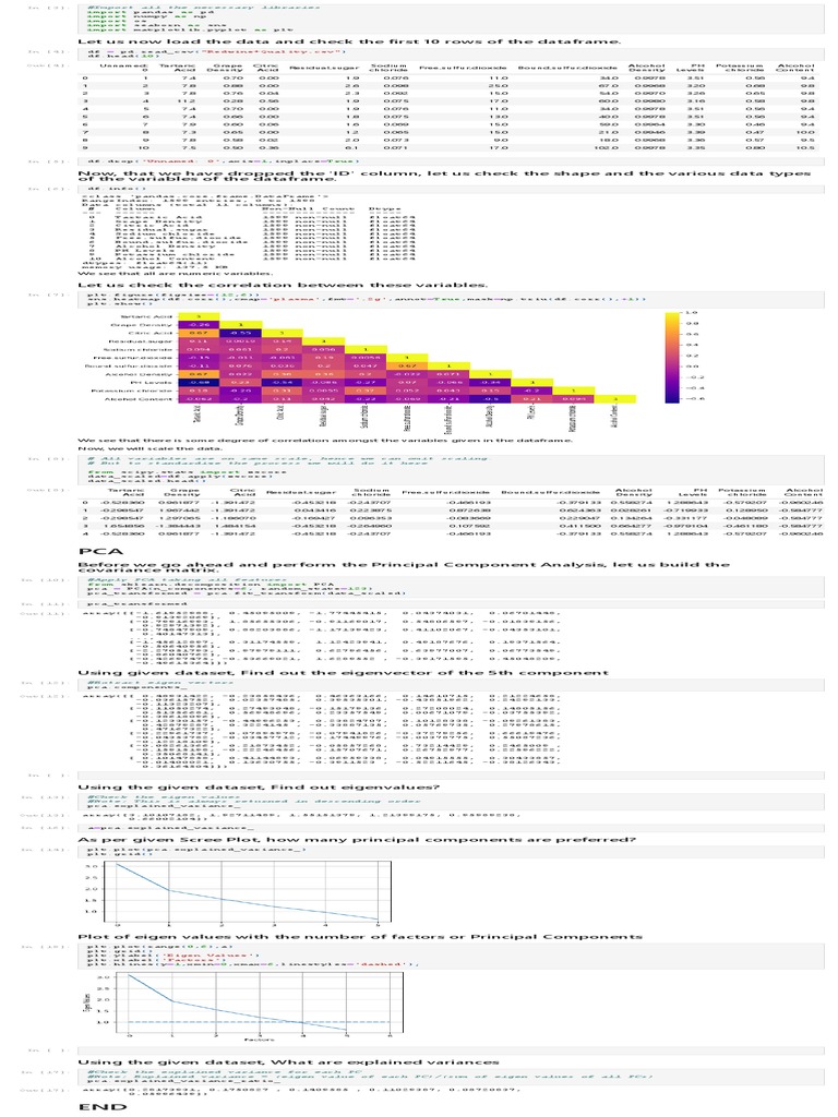 AS Notebook - PCA - Wine Data-4 | PDF | Principal Component Analysis ...