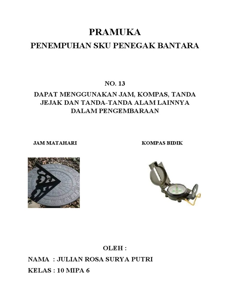 Pramuka: Penempuhan Sku Penegak Bantara | PDF