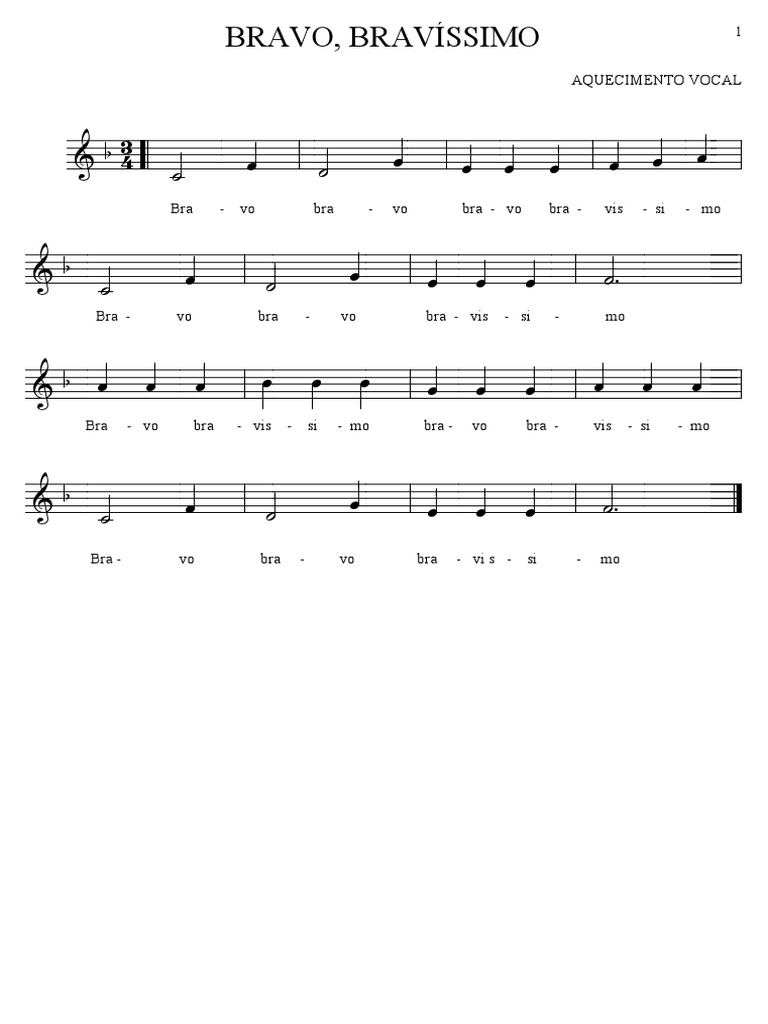 Bravo, Bravissimo | PDF
