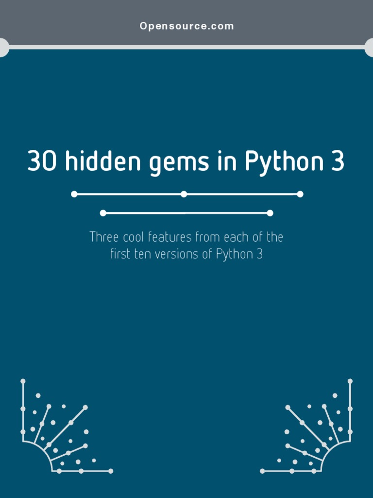 30 Hidden Gems in Python 3 | PDF | Python (Programming Language ...