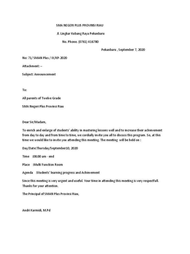 Formal Invitation Letter | PDF