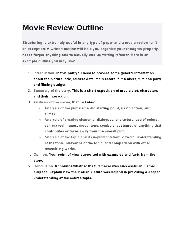 Movie Review Rules | PDF | Career & Growth | Art