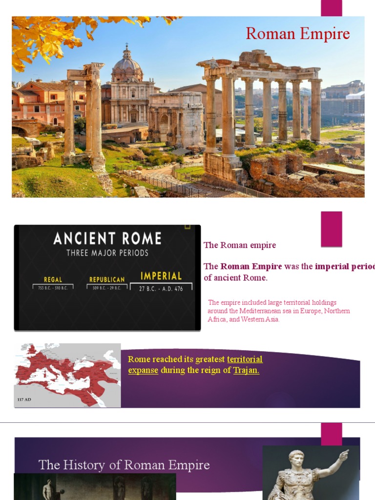 The Roman Empire Presentation | PDF | Roman Empire | Ancient Rome