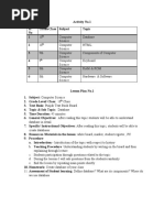 Grade R Lesson Plan | PDF | Behavior Modification | Cognition