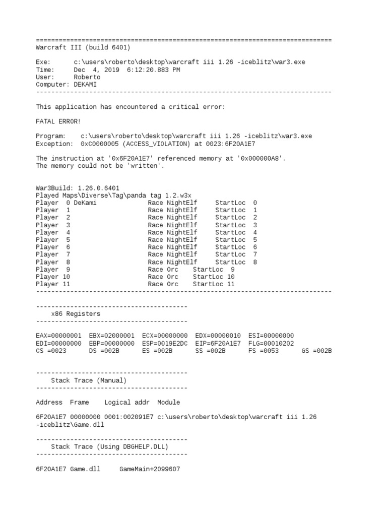 2019-12-04 18.12.20 Crash | PDF | Computer Architecture | Operating ...