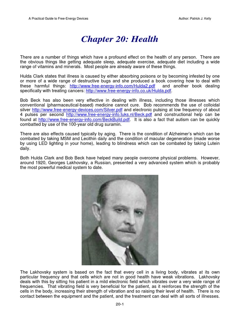 Chapter 20: Health | PDF | Capacitor | Mains Electricity