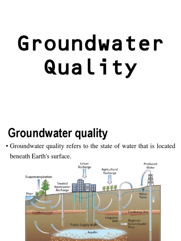 Groundwater Quality Lecture Note | PDF | Mole (Unit) | Solution