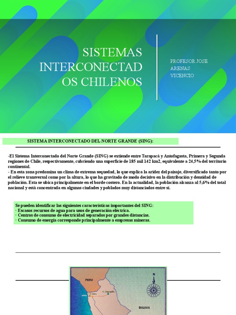 Sistemas Interconectados | PDF | Ingenieria Eléctrica | Chile