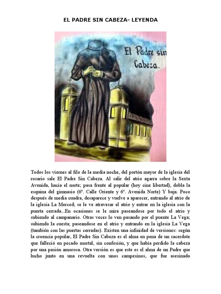 Leyenda del Padre Sin Cabeza | PDF