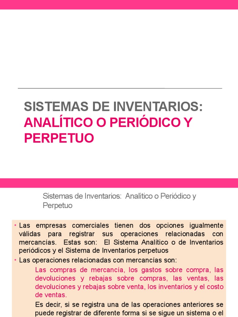 Inventarios Perpetuos | PDF | Contabilidad | Inventario