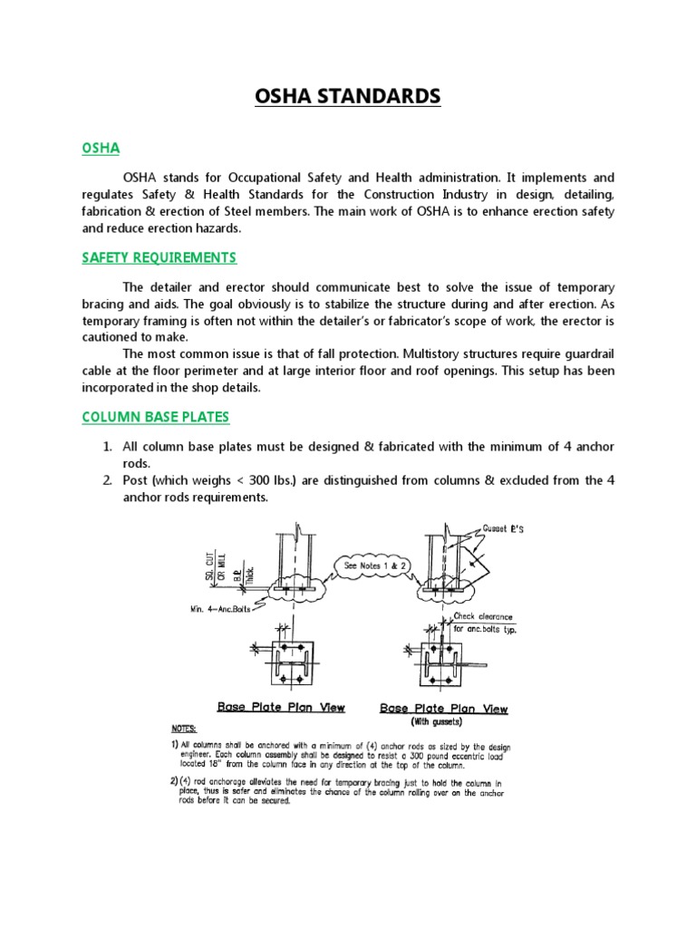 Osha Standards | PDF | Occupational Safety And Health Administration ...