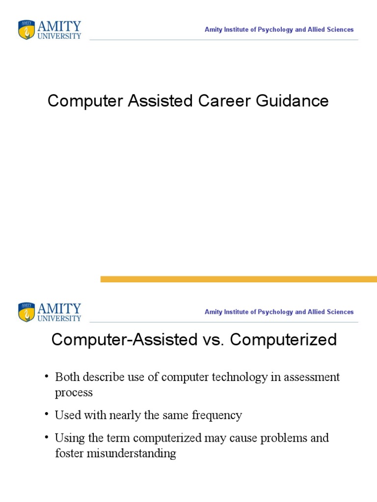Computer-Assisted Career Guidance Systems | PDF | Educational ...