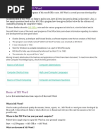 Microsoft Word Exercises: 1. Create and Design Admission/Enquiry Forms ...