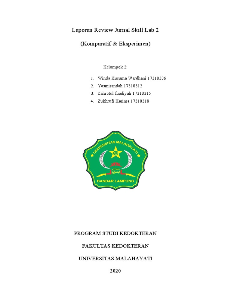 Laporan Review SL 2 Kel 2 | PDF | Sains & Matematika