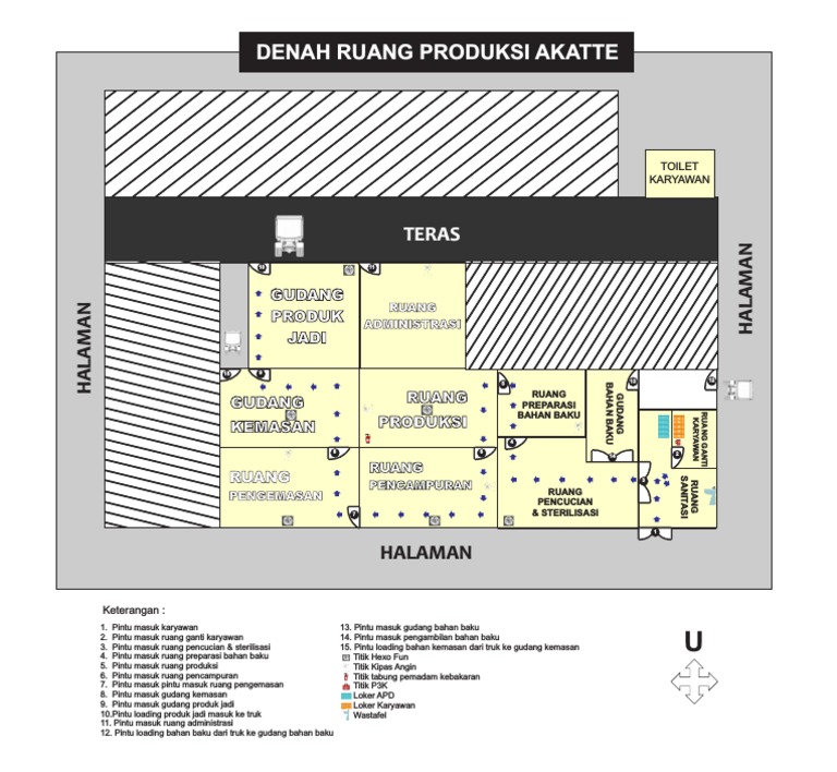 Denah Ruang Produksi Akatte Mei Revisi | PDF